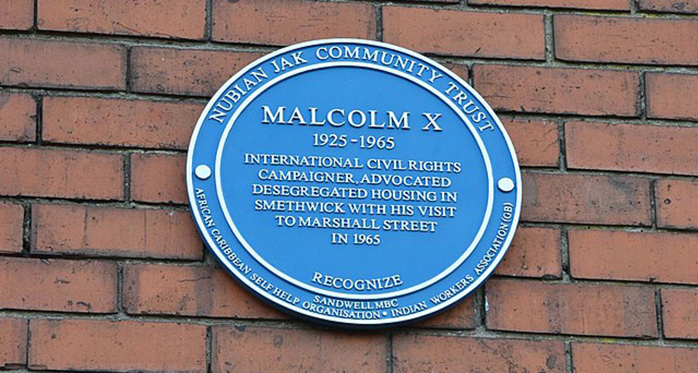 Malcolm X in “the most racist town in Britain”